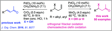 MnO2 as a terminal oxidant in Wacker oxidation of homoallyl alcohols ...