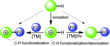 The C–H functionalization of organic cations: an interesting and fresh ...