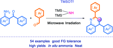 TMSOTf-catalyzed synthesis of substituted quinazolines using ...