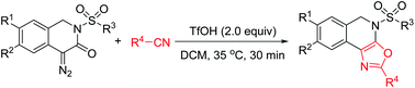 TfOH-promoted synthesis of 4,5-dihydrooxazolo[5,4-c]isoquinolines via ...