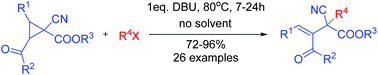 DBU-promoted ring-opening reactions of multi-substituted donor–acceptor ...