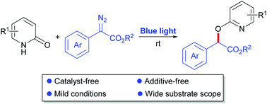 Visible-light-promoted selective O-alkylation of 2-pyridones with α ...