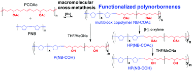 Facile synthesis of norbornene–ethylene–vinyl acetate/vinyl alcohol multiblock copolymers by the ...