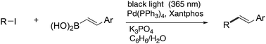Pd/light-induced alkyl–alkenyl coupling reaction between unactivated ...