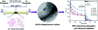 A bifunctional CoP/N-doped porous carbon composite derived from a ...