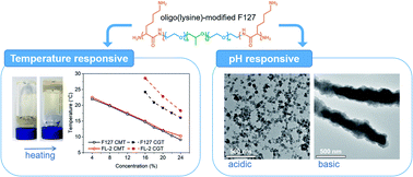 Dual responsive oligo(lysine)-modified Pluronic F127 hydrogels for drug ...