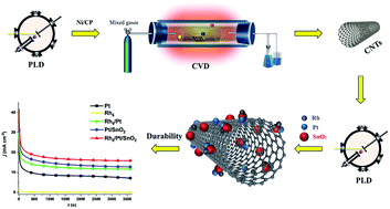 Synthesis of free-standing ternary Rh–Pt–SnO2-carbon nanotube ...
