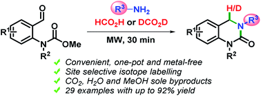 Synthesis of substituted 3,4-dihydroquinazolinones via a metal free ...