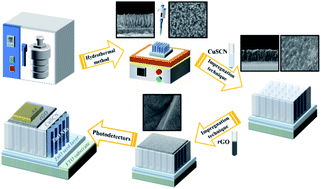Enhanced performance of ZnO nanorod array/CuSCN ultraviolet photodetectors with functionalized ...