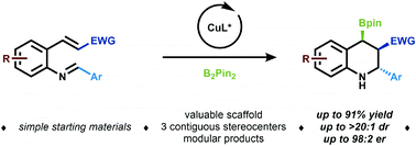 Enantio- and diastereoselective conjugate borylation/Mannich ...