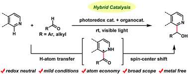 Photocatalytic redox-neutral hydroxyalkylation of N-heteroaromatics ...