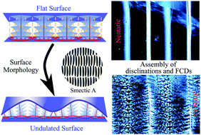 Hierarchical assembly of smectic liquid crystal defects at undulated ...