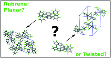 Rubrene untwisted: common density functional theory calculations ...