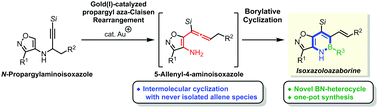 Synthesis of isoxazoloazaborines via gold(i)-catalyzed propargyl aza ...