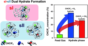 Thermodynamic and structural features of chlorodifluoromethane (a sI ...