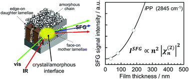 Local orientation of chains at crystal/amorphous interfaces buried in ...