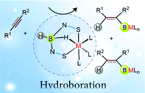 Hydroboration reactions using transition metal borane and borate ...
