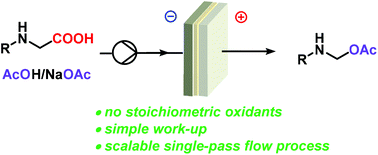 Sustainable electrochemical decarboxylative acetoxylation of aminoacids ...