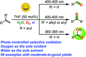 Selective oxidation of alkenes to carbonyls under mild conditions ...