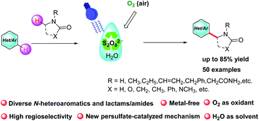 K2S2O8-catalyzed highly regioselective amidoalkylation of diverse N ...