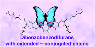 Dibenzo[d,d′]benzo[2,1-b:3,4-b′]difurans with extended π-conjugated ...