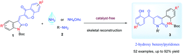 3-Vinyl oxindole-chromone synthon as a skeletal reconstruction reactant ...