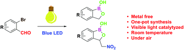 Transition-metal-free, one-pot synthesis of benzoxaboroles from o ...