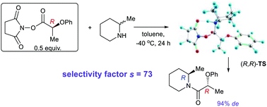 Acylative kinetic resolution of racemic methyl-substituted cyclic ...