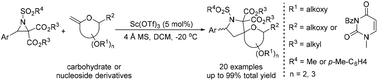 Sc(OTf)3 catalyzed [3 + 2]-annulation reaction of donor–acceptor ...