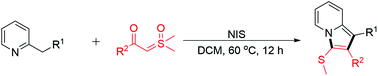 Indolizine synthesis via radical cyclization and demethylation of ...