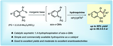 Hydroquinine-catalyzed asymmetric 1,4-hydrophosphination of in situ ...