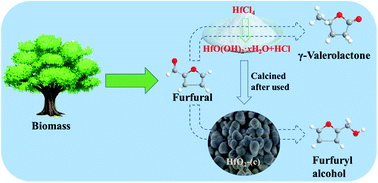 One-step upgrading of bio-based furfural to γ-valerolactone via HfCl4 ...