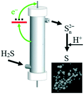 Colloidal sulphur production by electrochemical oxidation of sulphide ...