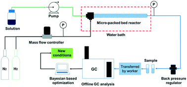 Bayesian based reaction optimization for complex continuous gas–liquid ...