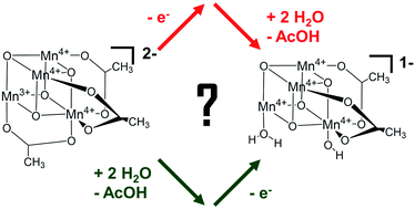 Activation by oxidation and ligand exchange in a molecular manganese ...