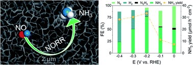 High-efficiency electrohydrogenation of nitric oxide to ammonia on a ...
