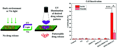A photo-responsive membrane for tailored drug delivery with spatially ...