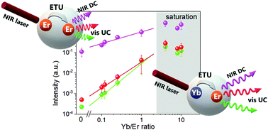 The effects of dopant concentration and excitation intensity on the upconversion and ...