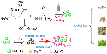 Nitrogen-doped carbon dots/Fe3+-based fluorescent probe for the “off–on” sensing of As(v) in ...