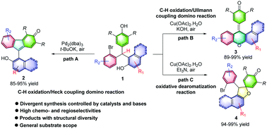 Divergent oxidative dearomatization coupling reactions to construct ...
