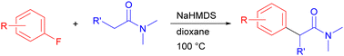 Nucleophilic aromatic substitution of non-activated aryl fluorides with ...