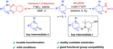 Oxoammonium salt-promoted diverse functionalization of saturated cyclic ...