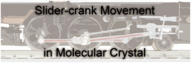 Slider-crank mechanism in a molecular crystal: conversion of linear ...