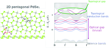 Topological bands in the PdSe2 pentagonal monolayer - Physical ...
