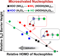 Nucleophilic substitution reactions of microsolvated hydroperoxide ...