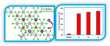 Enhanced Curie temperature in partially decorated CrSnSe3 monolayer ...