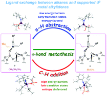 Alkane C–H activation and ligand exchange on silica supported d0 metal ...