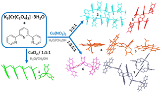 Oxalate-based [CuIICrIII] coordination compounds affected by the ...