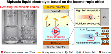 Demixing the miscible liquids: toward biphasic battery electrolytes ...