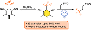 Direct photolysis of 4-tert-alkyl-1,4-dihydropyridines under blue-light ...